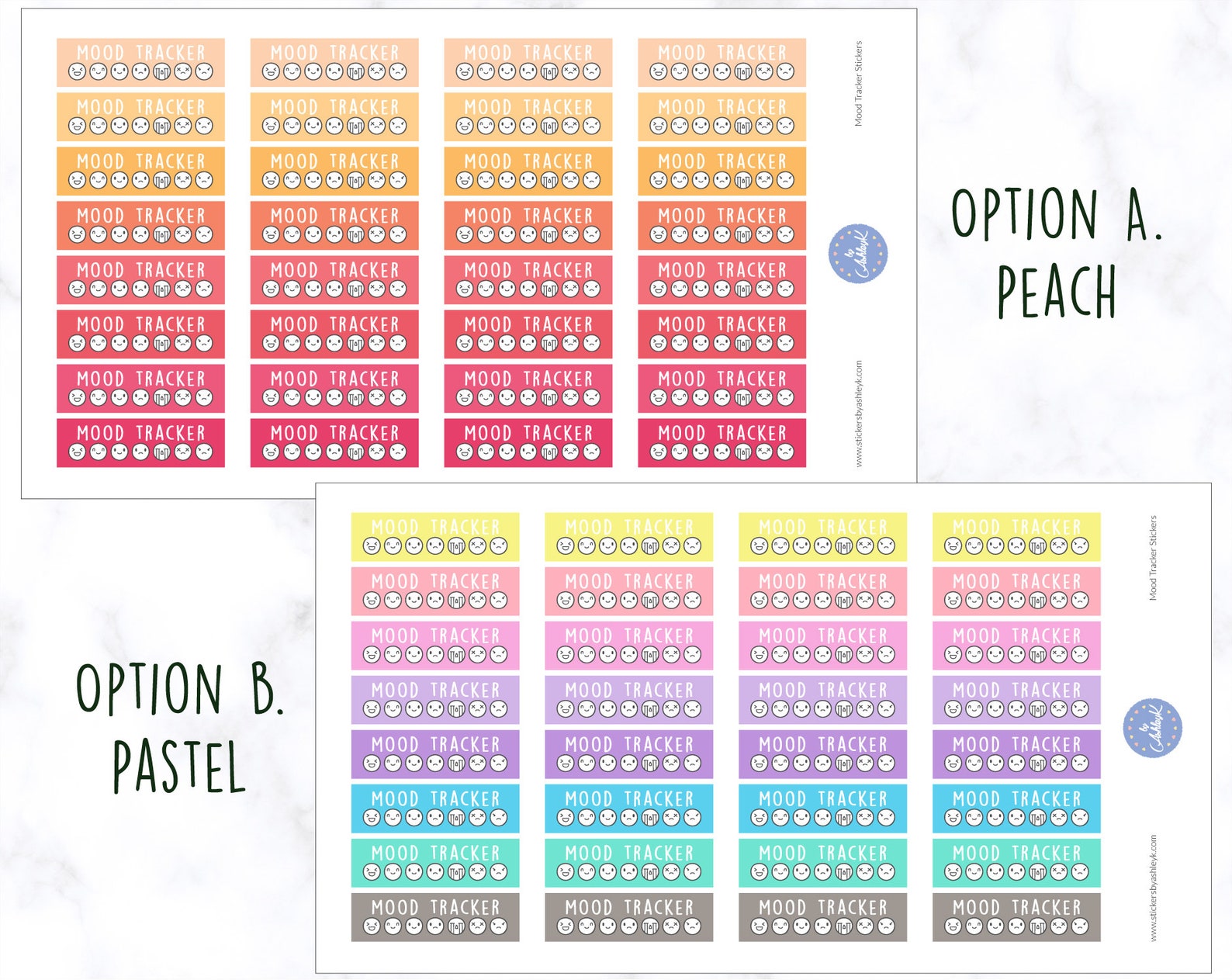 Mood Tracker Planner Stickers | Mood Stickers | Mood Tracking Planner ...