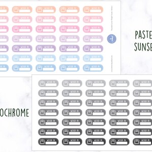 Rounded Corner Weight Tracker Planner Stickers | Weight Tracker ...