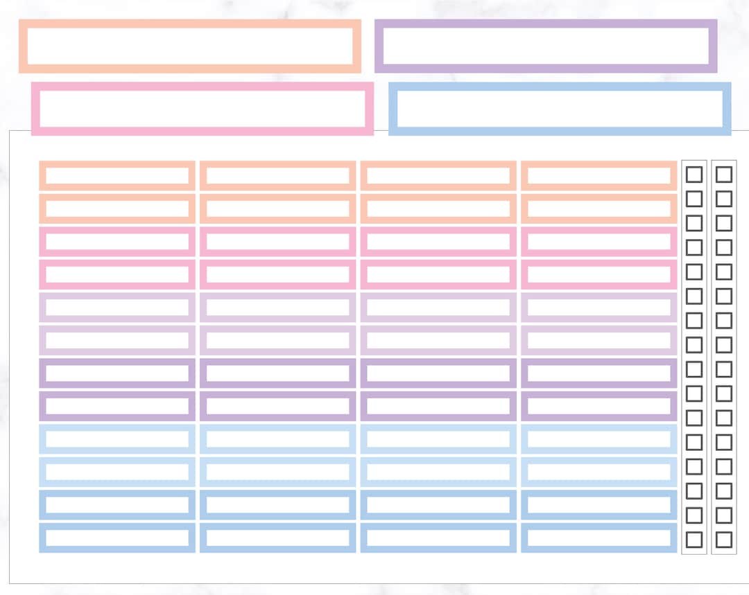 Thin Label Planner Stickers | Label Planner Stickers | Planner Stickers ...