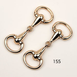 2pcs Horsebit Snaffle Bit Loop Ring, Rings Detachable, Leathercraft ...