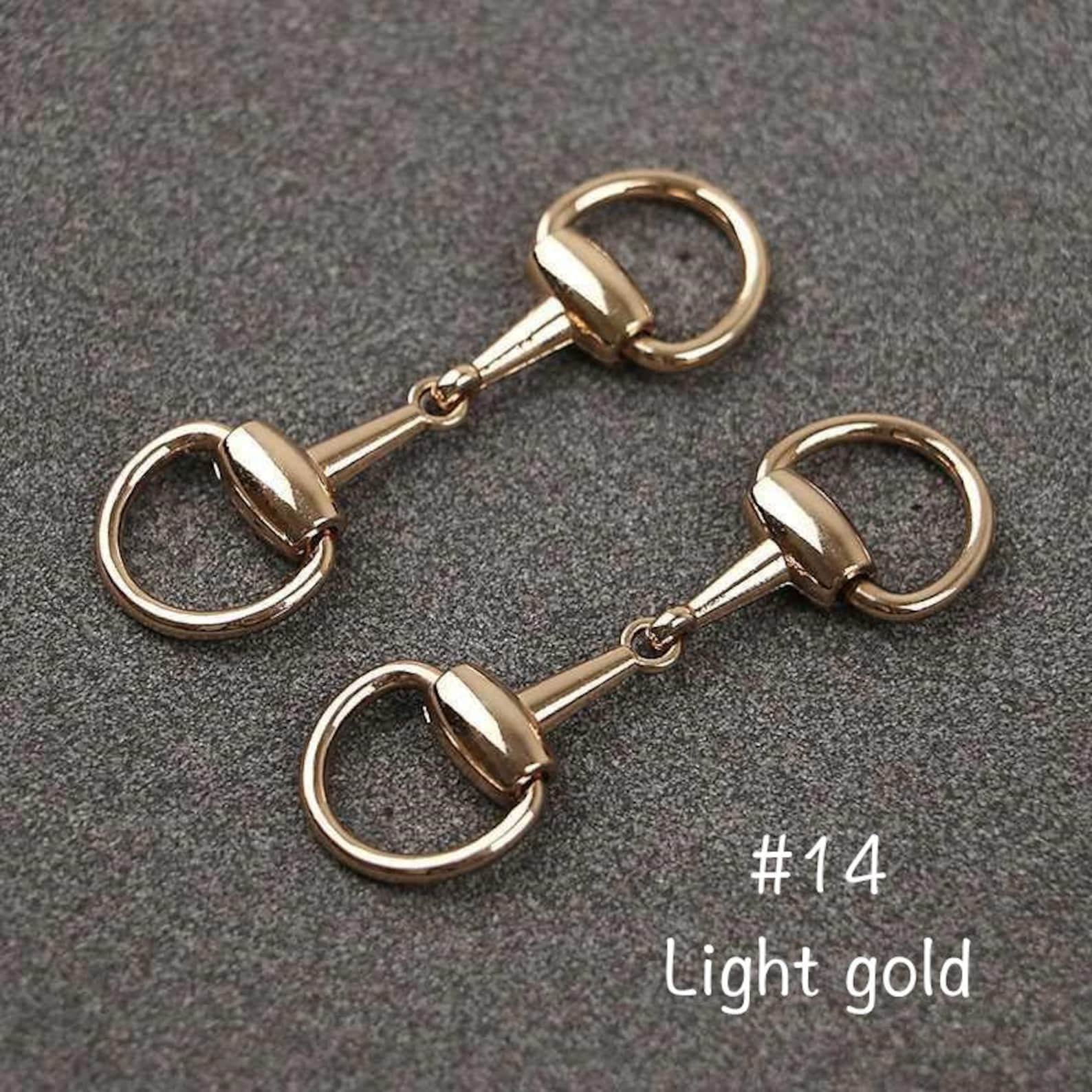 2pcs(1 Pair) Horsebit Snaffle Bit Loop Ring, Leathercraft, Leather ...