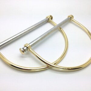14cm X 9cm Metal Bag Handle, One Pair, D Style, DIY Purse Handbag ...