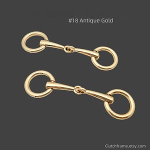 2pcs(1 Pair) Horsebit Snaffle Bit Loop Ring, Leathercraft, Leather ...