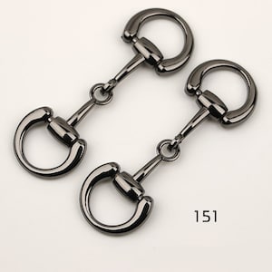 2pcs Horsebit Snaffle Bit Loop Ring, Rings Detachable, Leathercraft ...