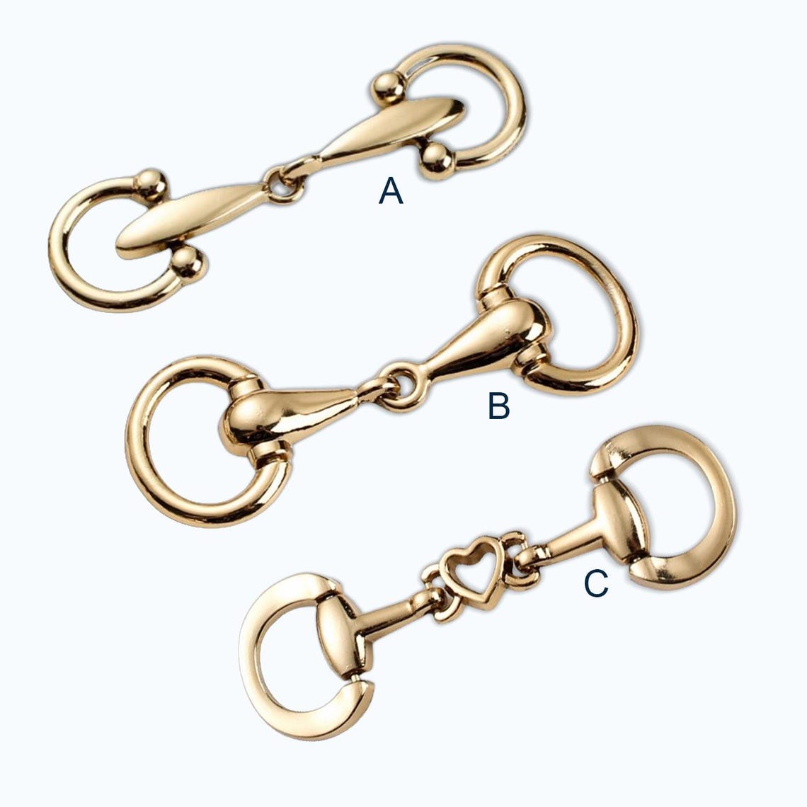 2pcs (1 Pair) Horsebit Snaffle Bit Loop Ring, Leathercraft, Shoes ...