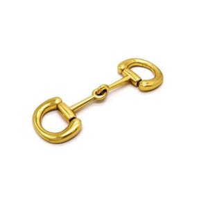 Horsebit Snaffle Bit Loop Ring , Leathercraft DIY Supplies, Solid Metal ...