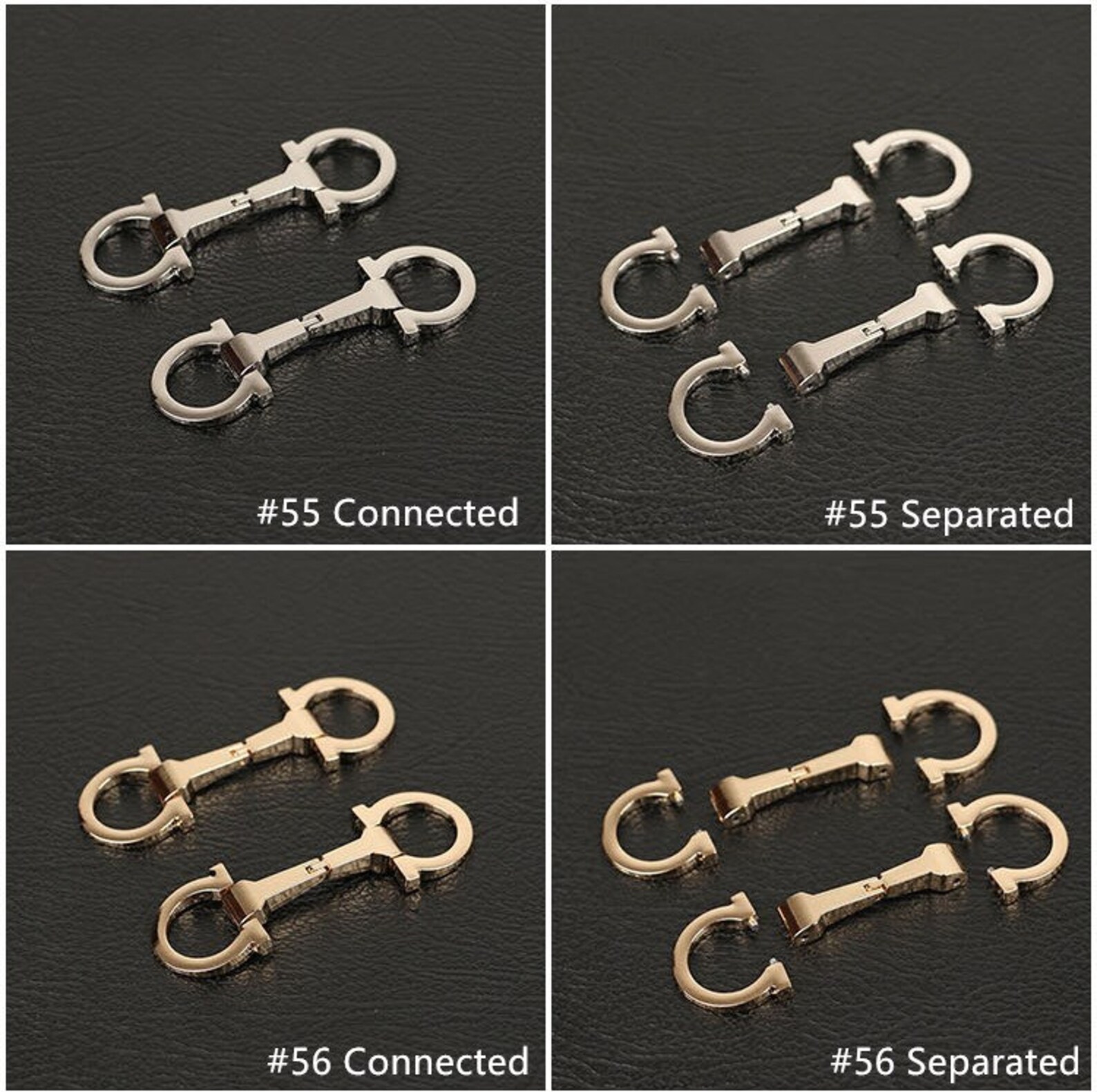 2pcs Horsebit Snaffle Bit Loop Ring, Rings Detachable, Outer Size 7.7x2 ...