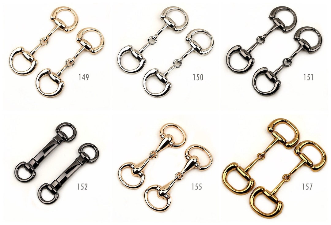 2pcs Horsebit Snaffle Bit Loop Ring, Rings Detachable, Leathercraft ...