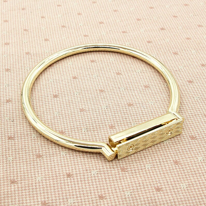 11cm metal bag handle One pair ring style purse handbag | Etsy