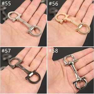 2pcs Horsebit Snaffle Bit Loop Ring, Rings Detachable, Outer Size 7.7x2 ...