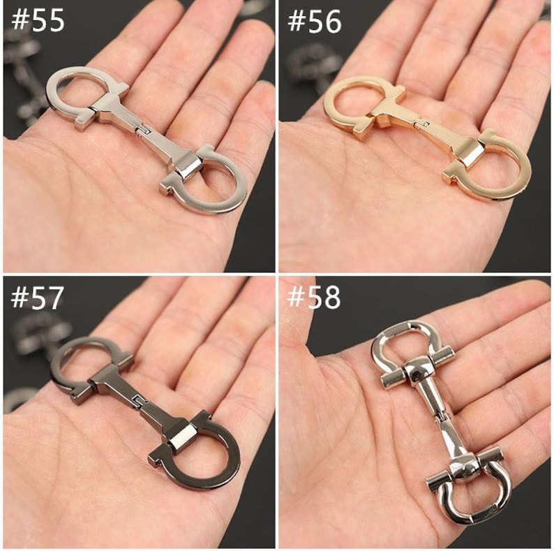 2pcs Horsebit Snaffle Bit Loop Ring, Rings Detachable, Outer Size 7.7x2 ...