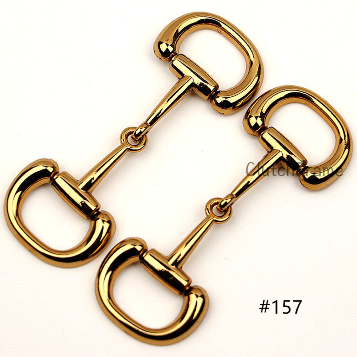 2pcs Horsebit Snaffle Bit Loop Ring, Rings Detachable, Leathercraft ...