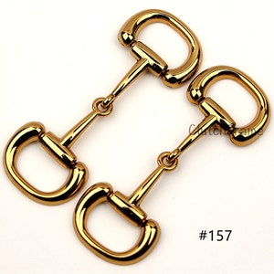 2pcs Horsebit Snaffle Bit Loop Ring, Rings Detachable, Leathercraft ...