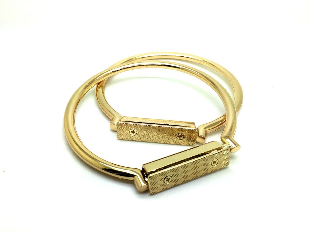 11cm Metal Bag Handle, One Pair, Ring Style, Purse Handbag Hardware ...