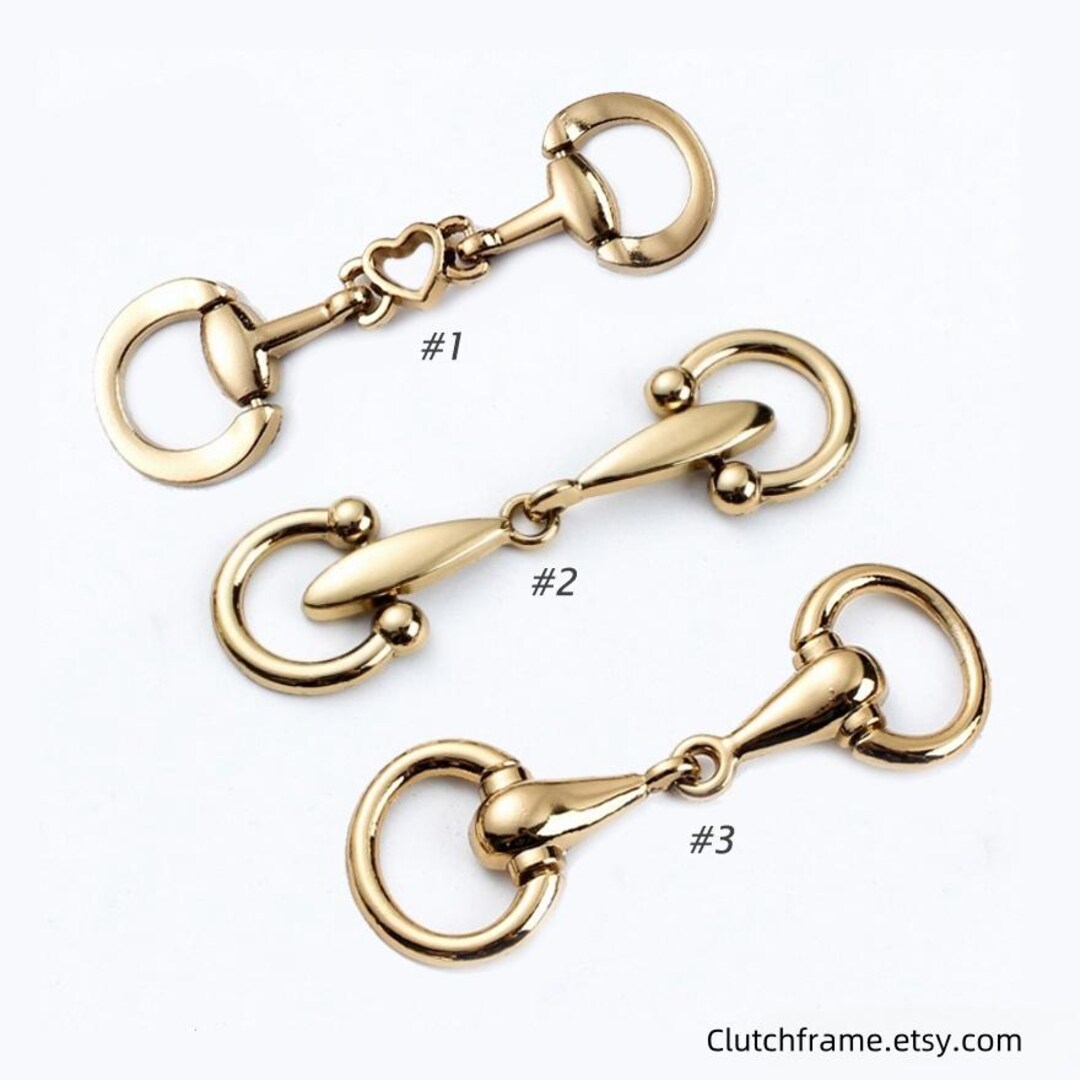 2pcs (1 Pair) Horsebit Snaffle Bit Loop Ring, Leathercraft, Shoes ...