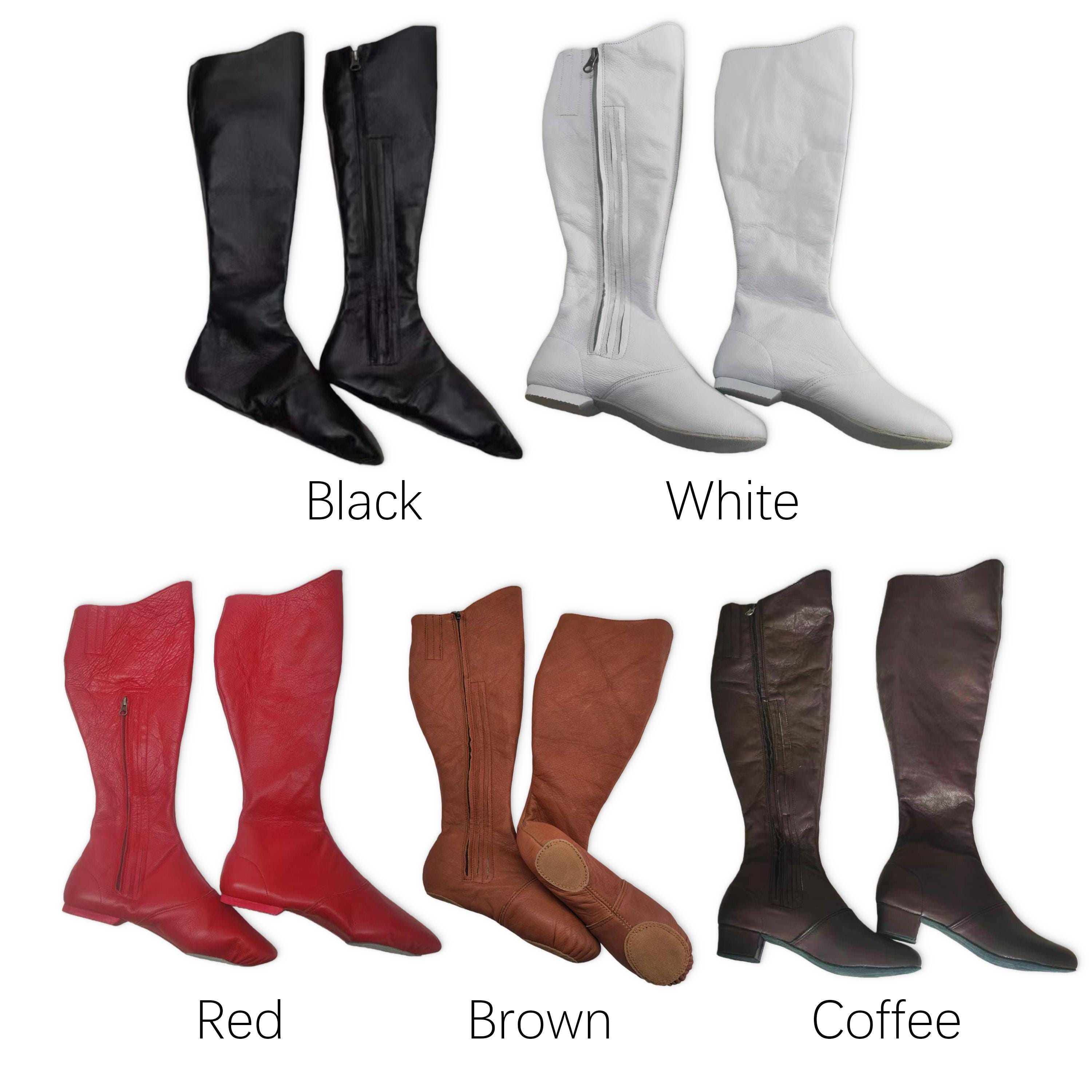 Dancer Boots, Geniune Leather Unisex Dance Boots for Cirque and Pole ...