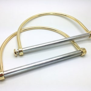 14cm X 9cm Metal Bag Handle, One Pair, D Style, DIY Purse Handbag ...