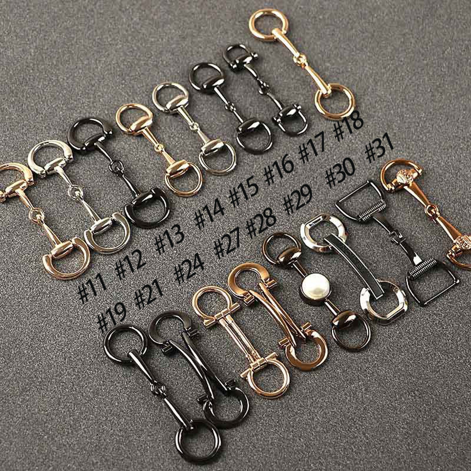 2pcs(1 Pair) Horsebit Snaffle Bit Loop Ring, Leathercraft, Leather ...