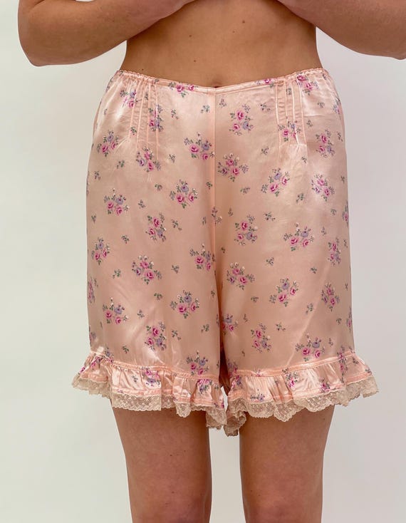 1940s two piece lingerie set with slip and tap pants - Gem