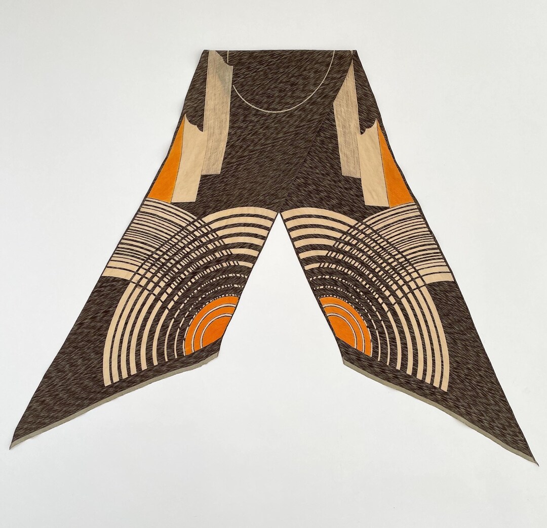 1930s Silk Scarf Art Deco Design - Etsy UK