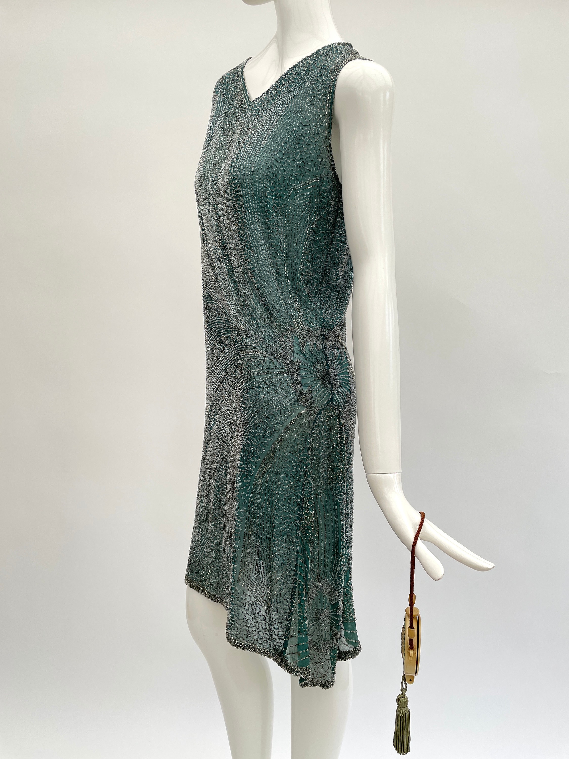 1920s Beaded Flapper Dress Antique - Etsy