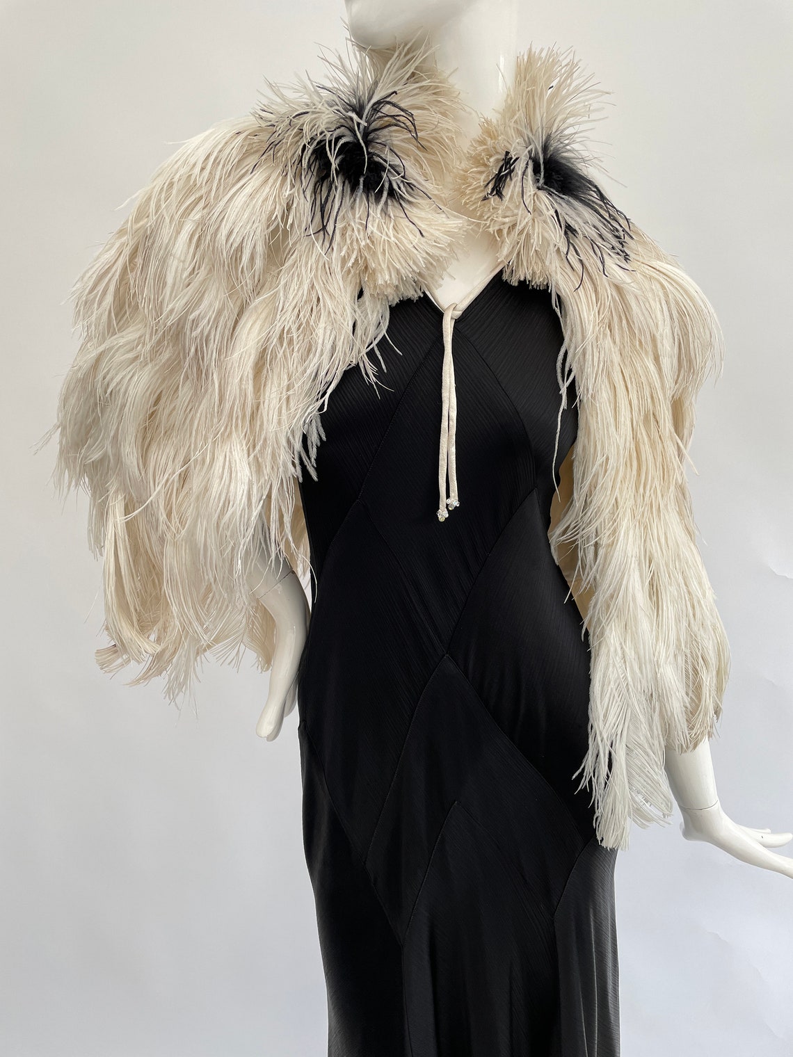 1920s Ostrich Feather Cape Antique - Etsy
