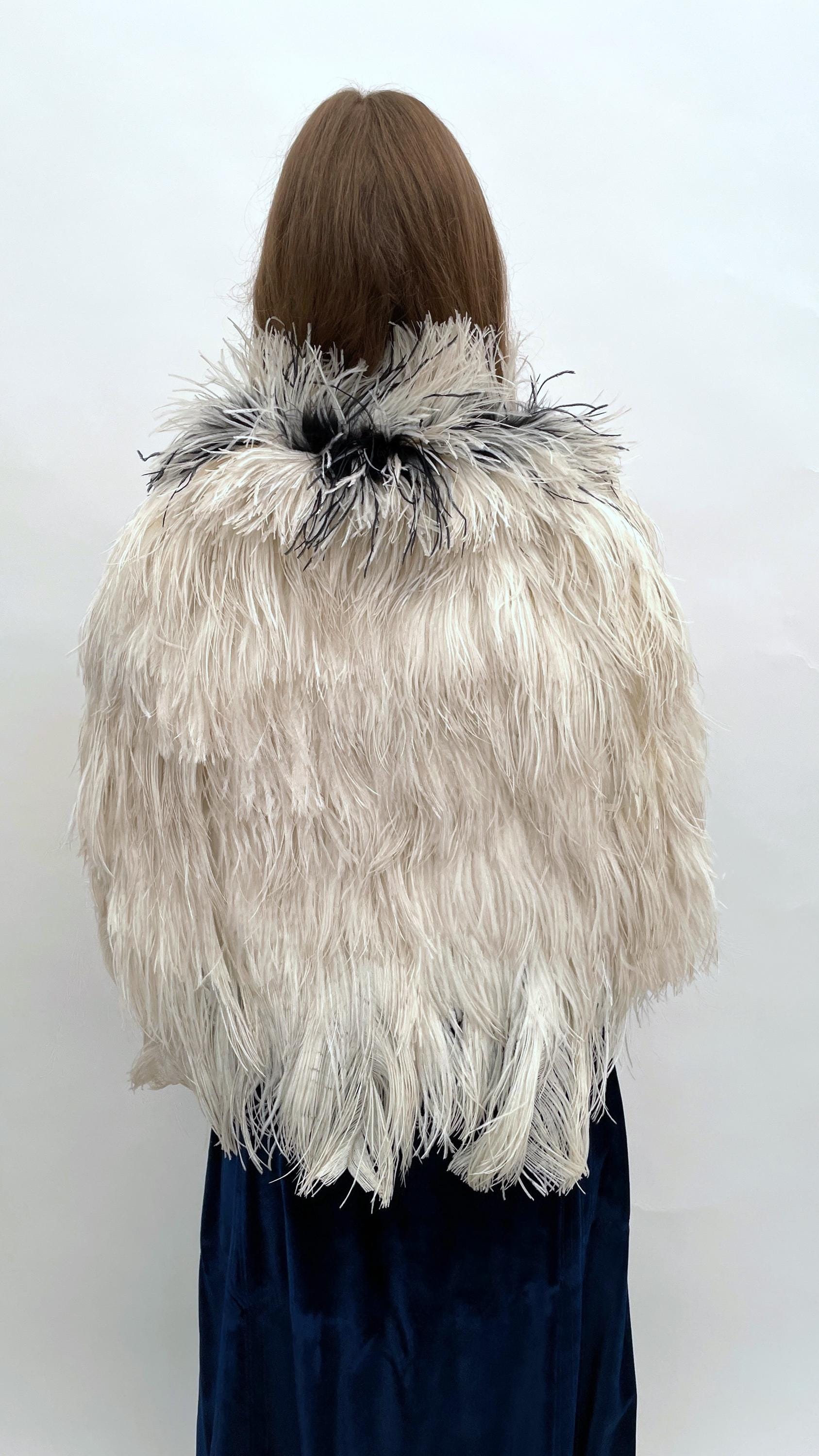 1920s Ostrich Feather Cape Antique - Etsy UK