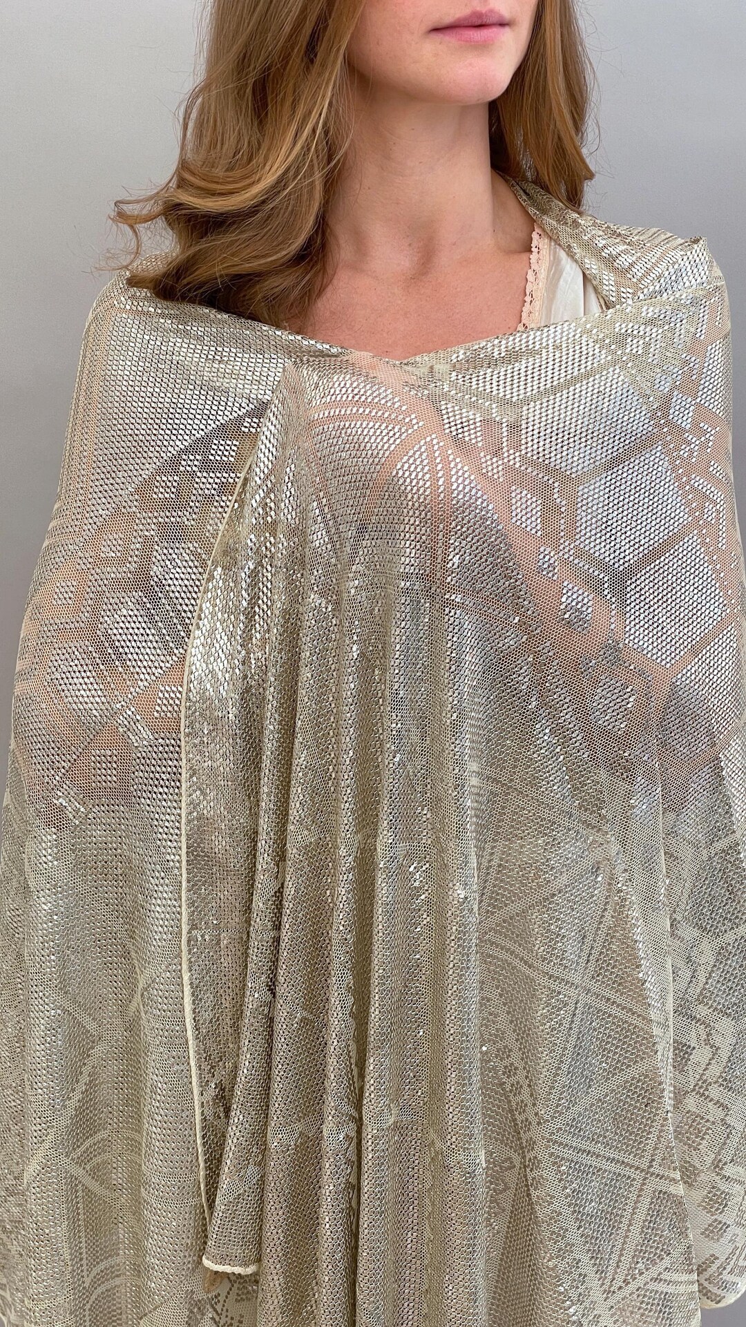 1920s Assuit Shawl Silver Metal Design Antique - Etsy UK