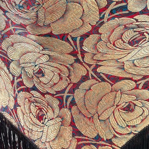 1920s Lamé Shawl Ombre Fringe Antique - Etsy