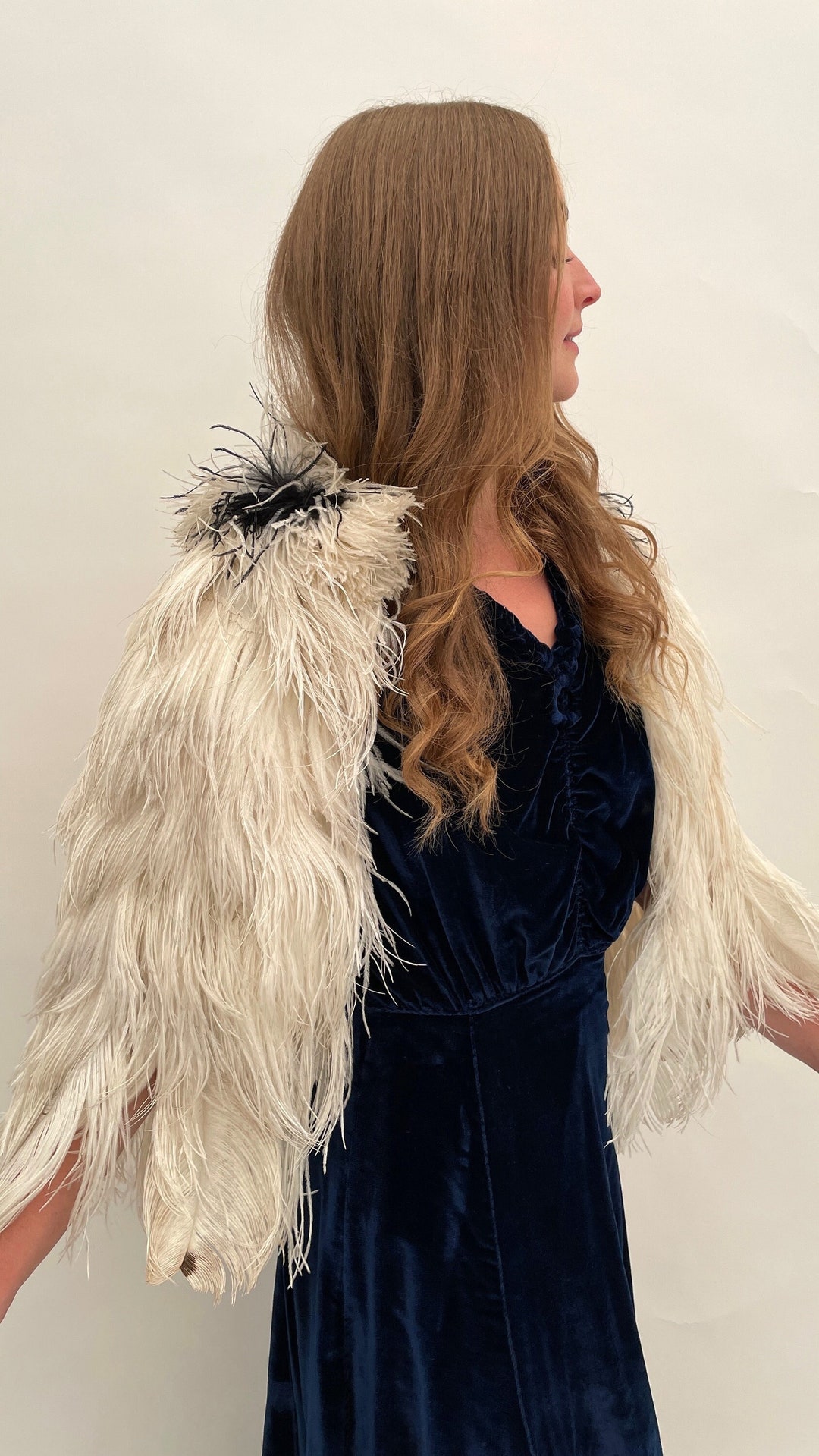 1920s Ostrich Feather Cape Antique - Etsy