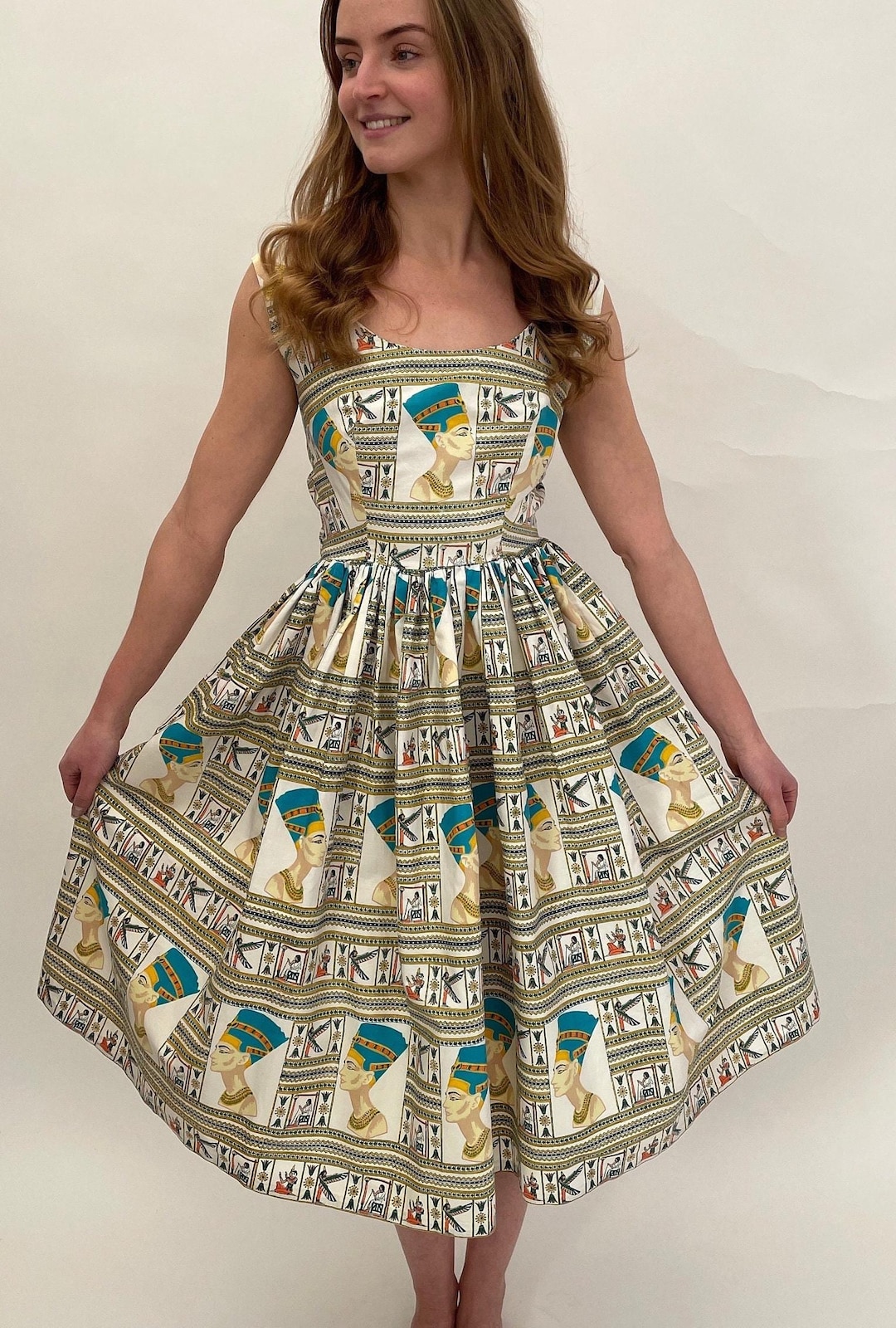 1950s Dress Queen Nefertiti Vintage Egyptian - Etsy