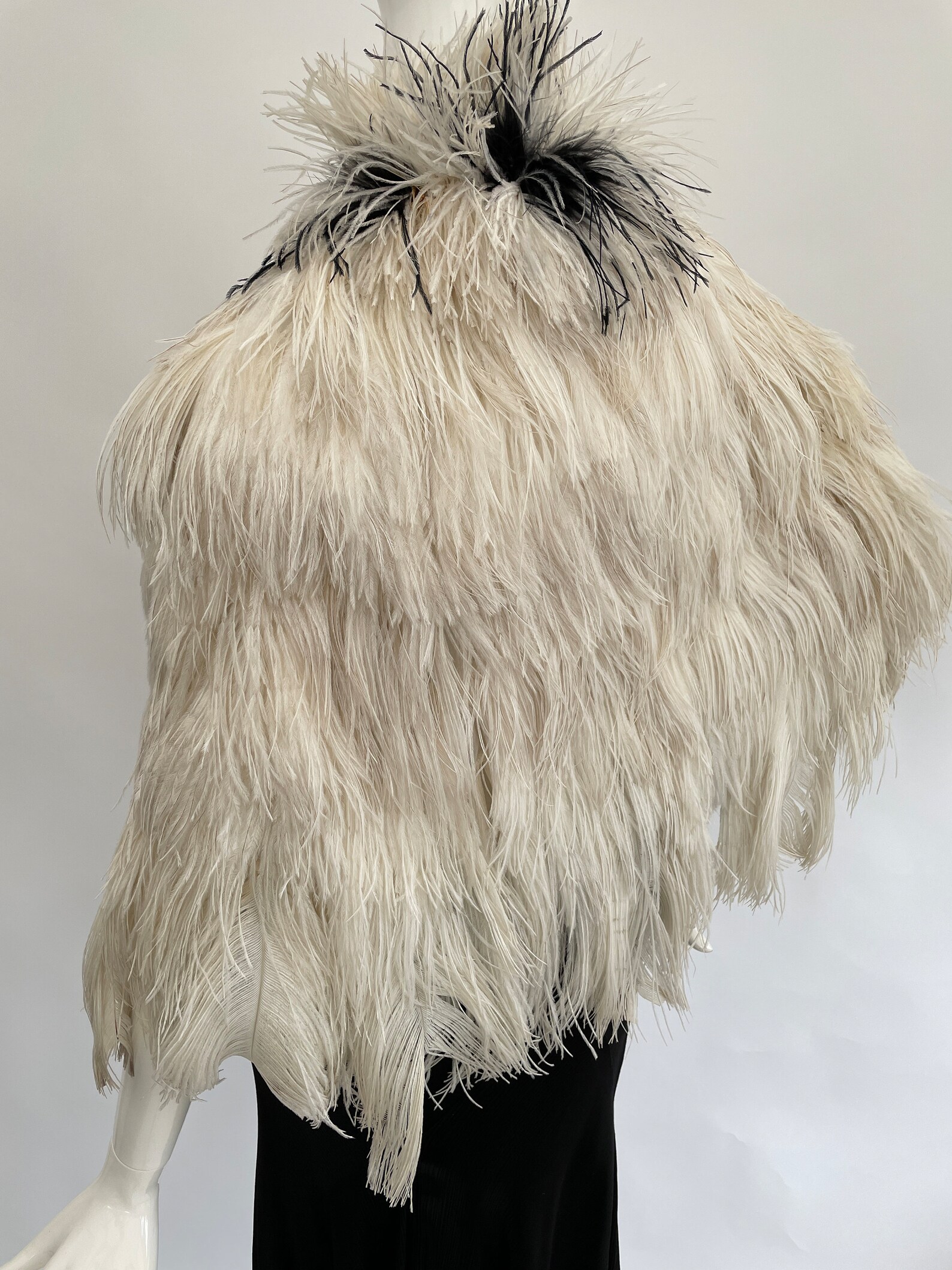 1920s Ostrich Feather Cape Antique - Etsy