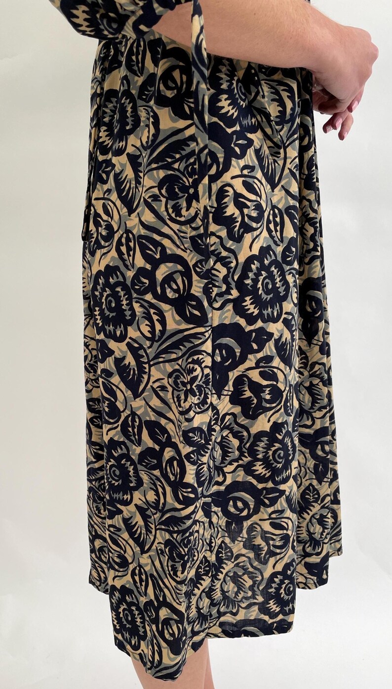 1970s Liberty of London Dress Raoul Dufy Print - Etsy