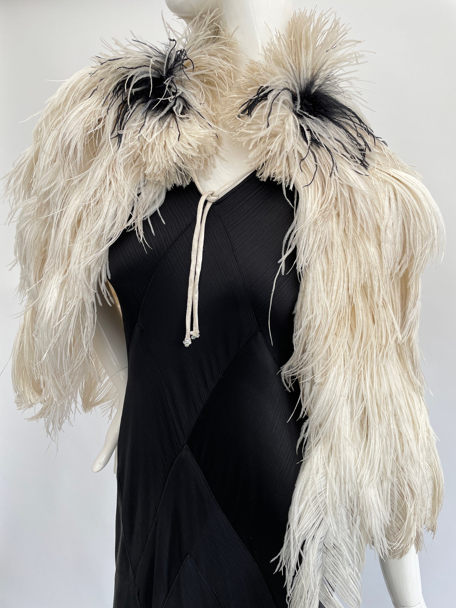 1920s Ostrich Feather Cape Antique - Etsy