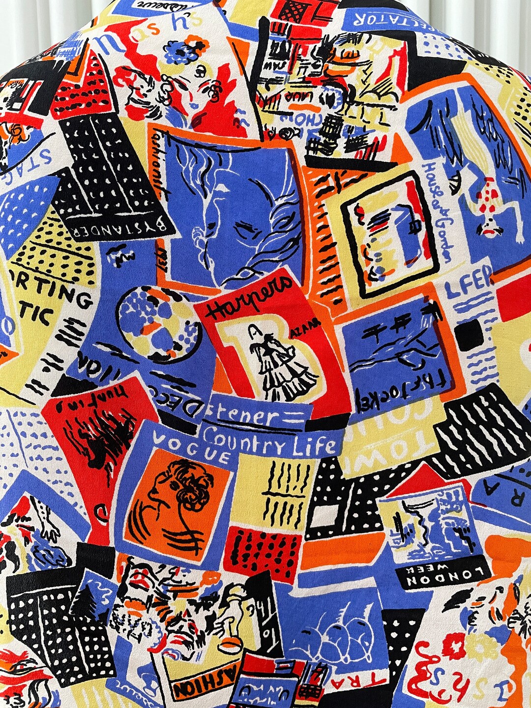 1950s Scarf With Magazine Cover Design - Etsy