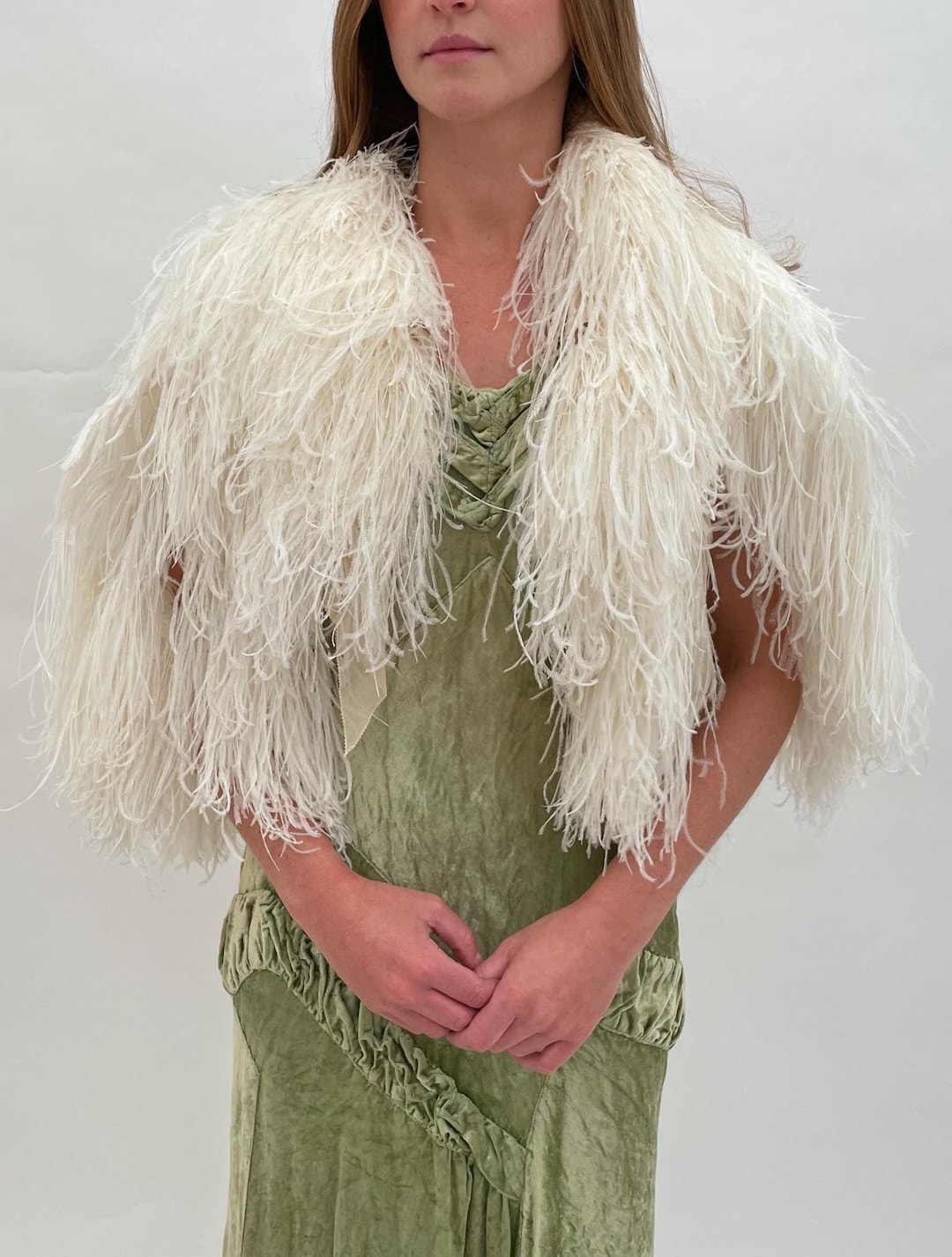 1920s Ostrich Feather Cape Antique - Etsy