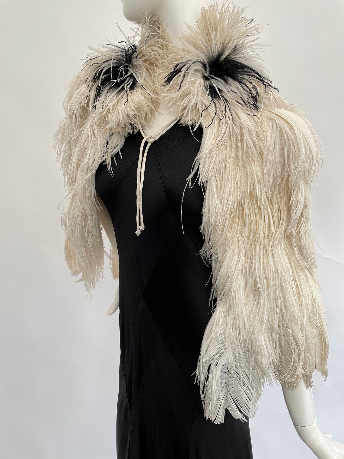 1920s Ostrich Feather Cape Antique - Etsy