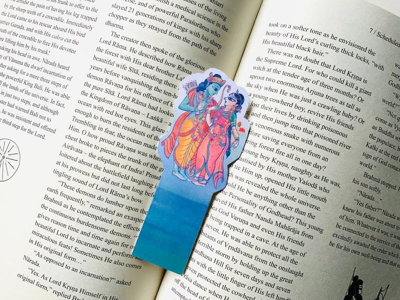 Sita & Rama Bookmarks | Die Cut Bookmarks | Hanuman Bookmark | Handmade ...