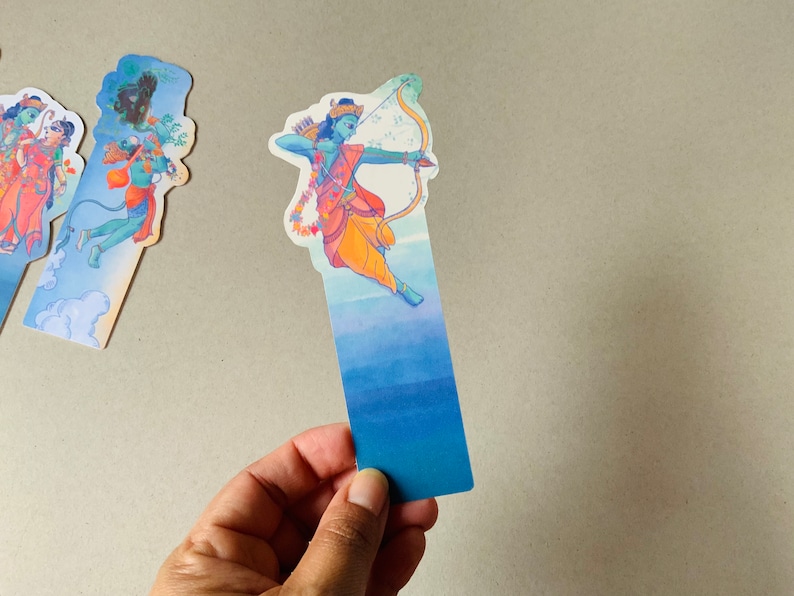 Sita & Rama Bookmarks | Die Cut Bookmarks | Hanuman Bookmark | Handmade ...