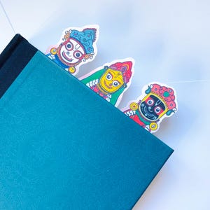 Jagannath Baladeva & Subhadra Bookmarks | Die Cut | Watercolour Art ...