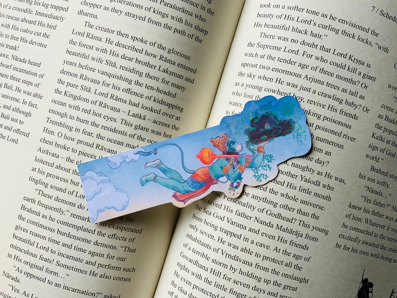 Sita & Rama Bookmarks | Die Cut Bookmarks | Hanuman Bookmark | Handmade ...