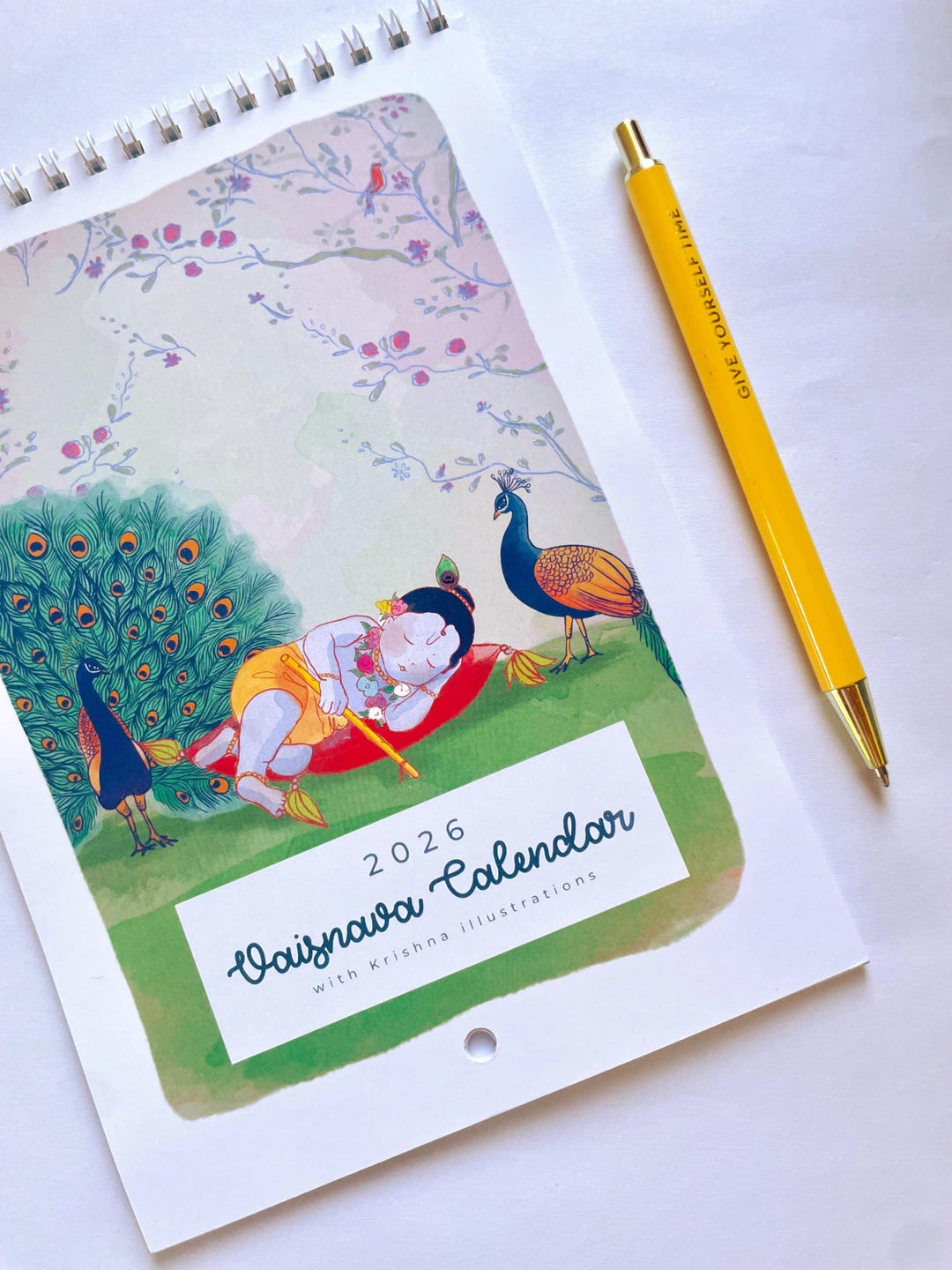 2026 Vaisnava Calendar - Krishna Wall Art Calendar - Etsy