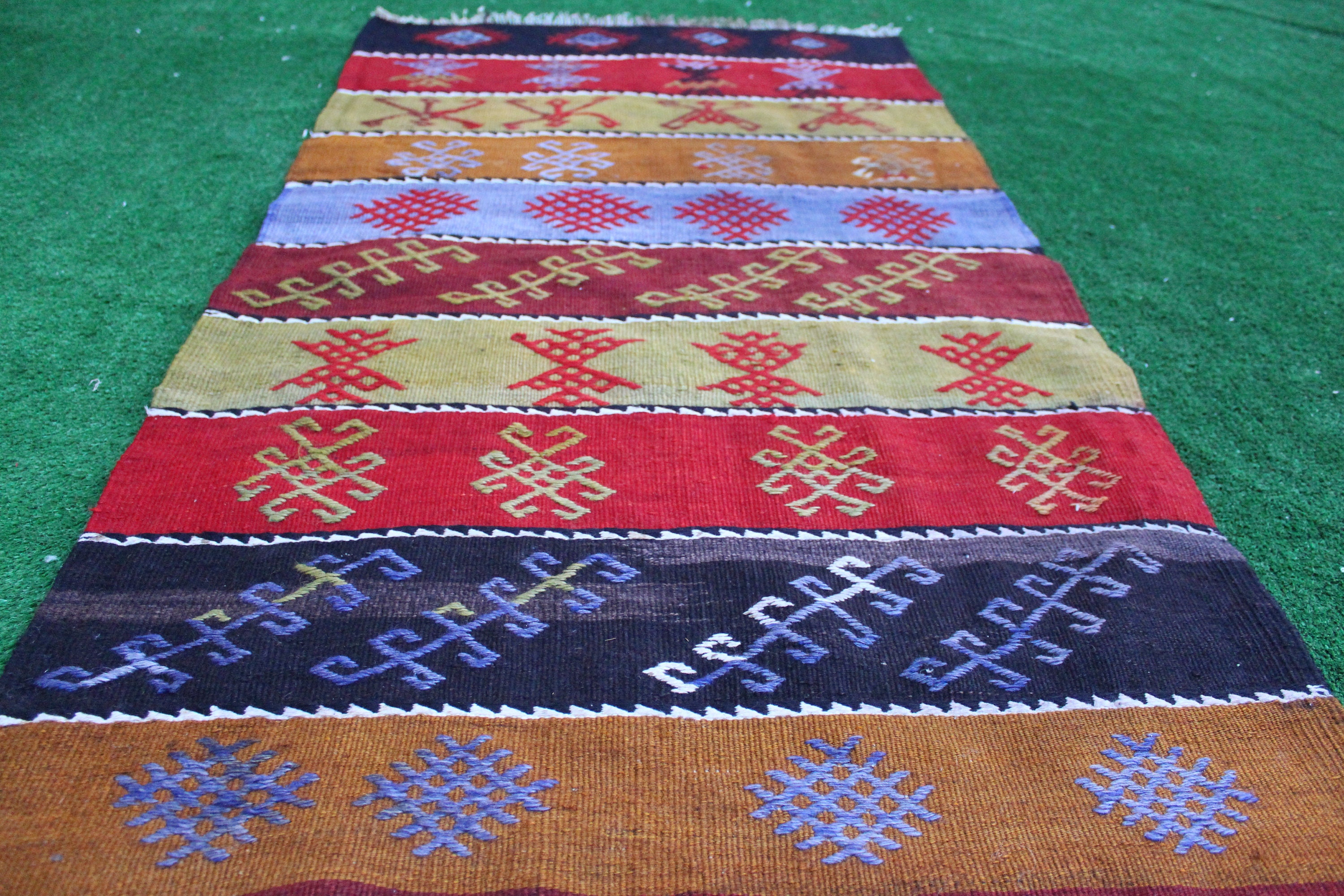 Small Rug, Turkish Kilim, Kilim Rug, Small Kilim, Doormat, Colorful ...