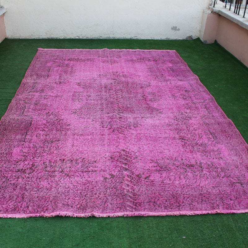 Pink Oushak Rug - Etsy