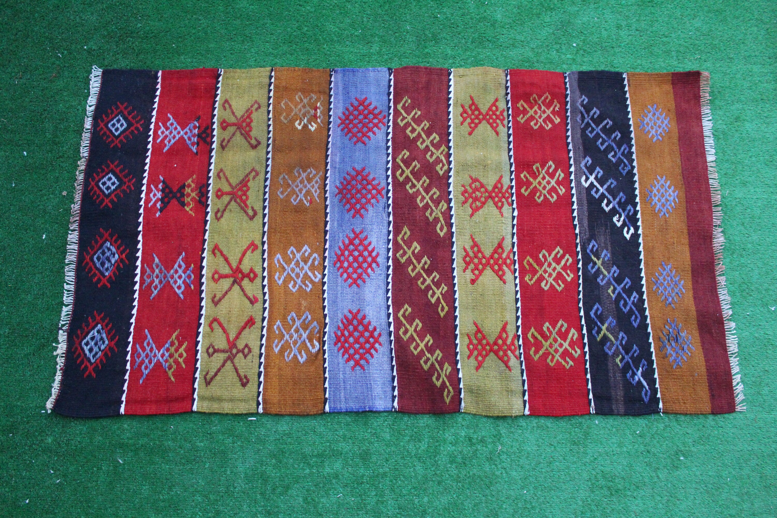 Small Rug, Turkish Kilim, Kilim Rug, Small Kilim, Doormat, Colorful ...