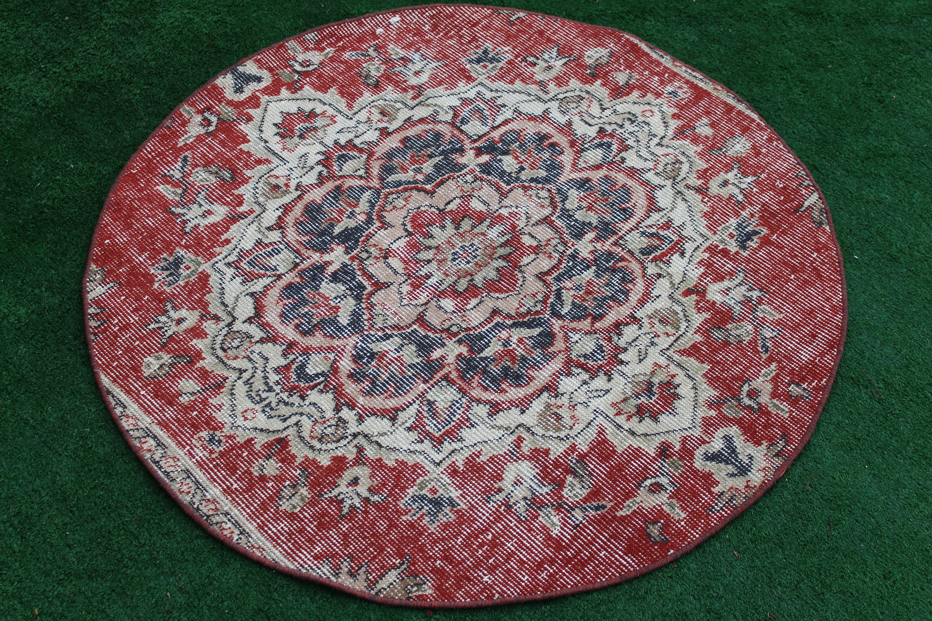 Round rug Oval rug Turkish rug Circle rug Oushak rug | Etsy