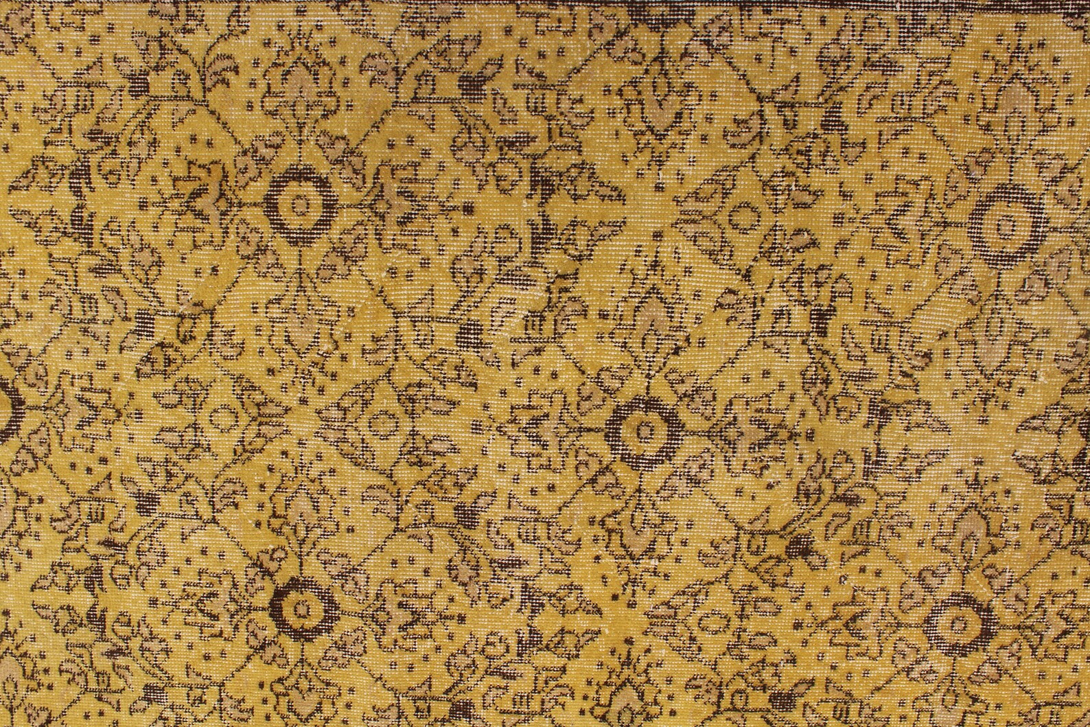 Yellow Rug Turkish Rug Vintage Rug Overdyed Rug Oushak - Etsy