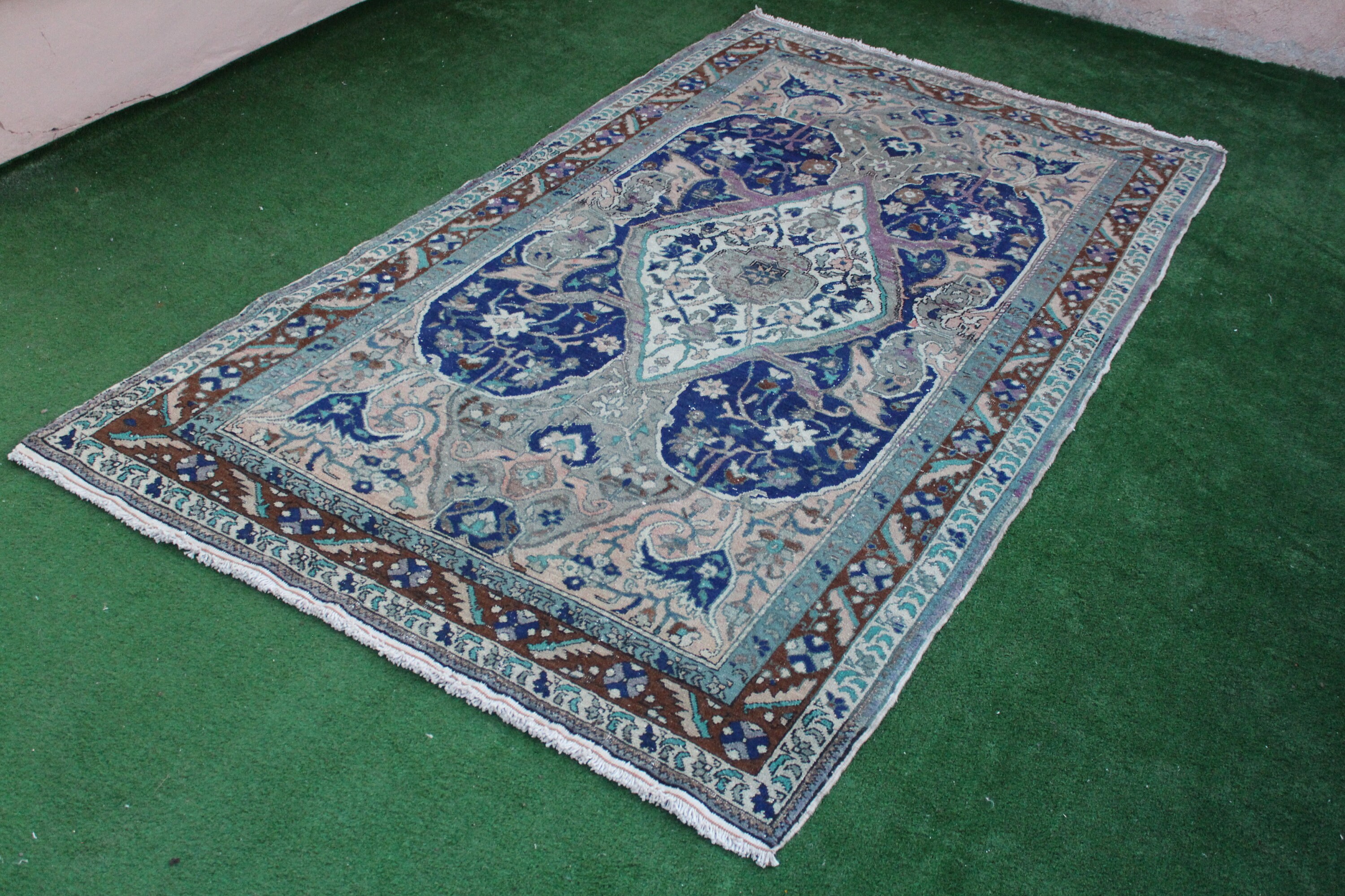 Vintage Rug Oushak Rug Turkish Rug Wool Rug Area Rug | Etsy