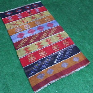 Small Rug, Turkish Kilim, Kilim Rug, Small Kilim, Doormat, Colorful ...