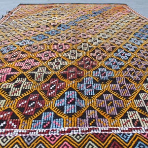 Kilim Rug, Turkish Rug, Home Decor Rug, Multicolour Kilim, Tribal Rug ...